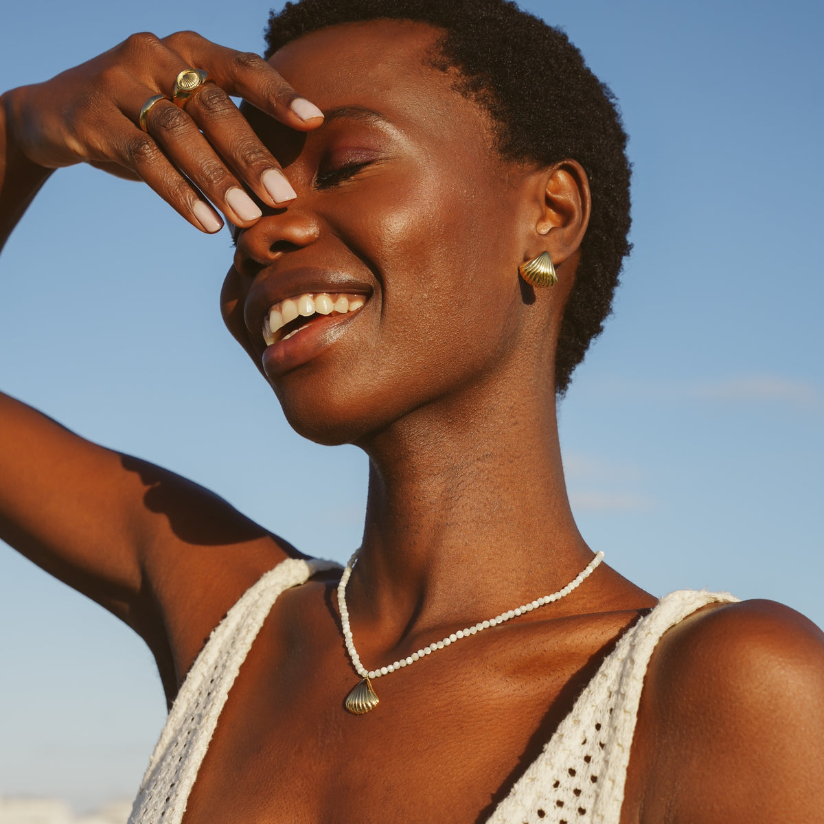 Chunky Scallop Stud – TheBlondeChaos