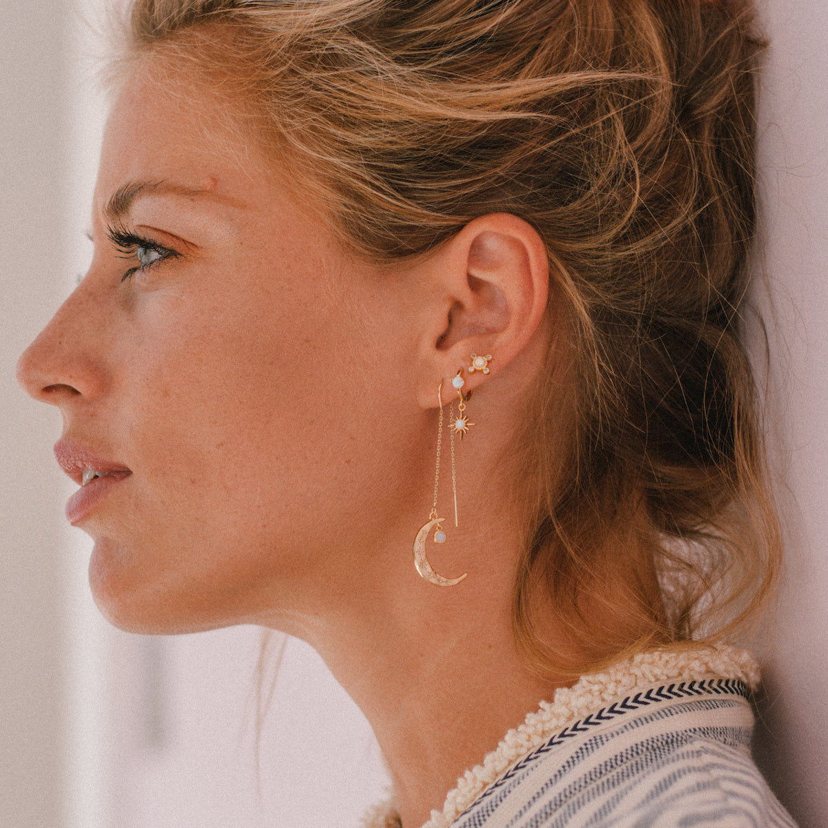 Opal North Star Huggie – TheBlondeChaos